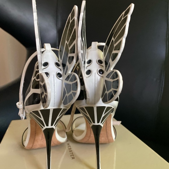 Sophia Webster | Shoes | Sofia Webster Evangeline Butterfly Wing Heels ...